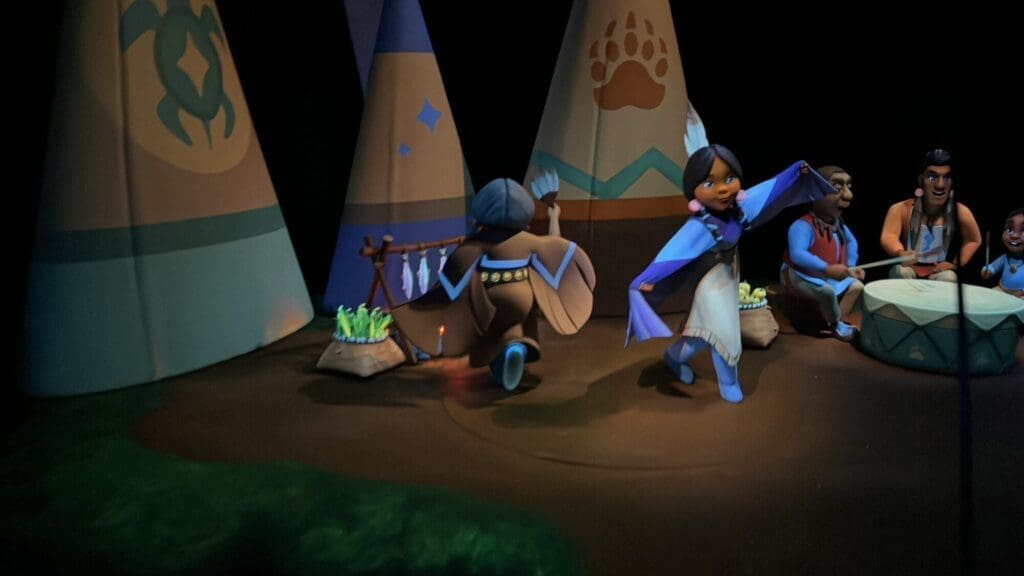 New Look for Never Land Tribe Scene on Peter Pan’s Flight - Enchanted ...